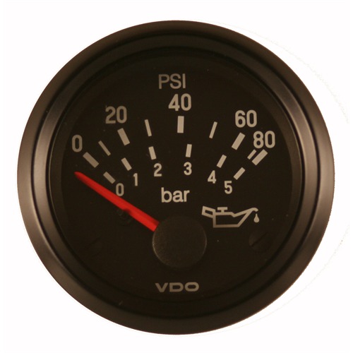 Vdo Oil Pressure Gauge 80 Psi at Alyssa Corrie blog
