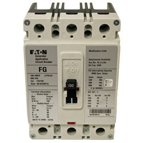 Eaton FG Circuit Breaker 100A - Davidson Sales Shop