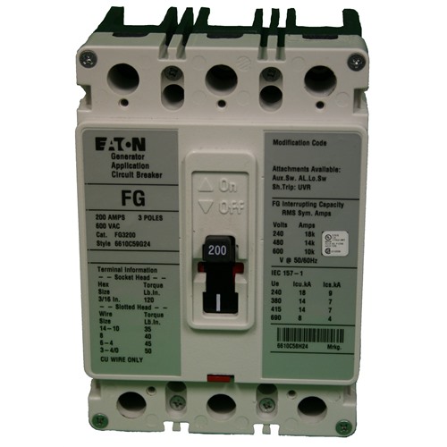 Eaton FG Circuit Breaker 200A - Davidson Sales Shop